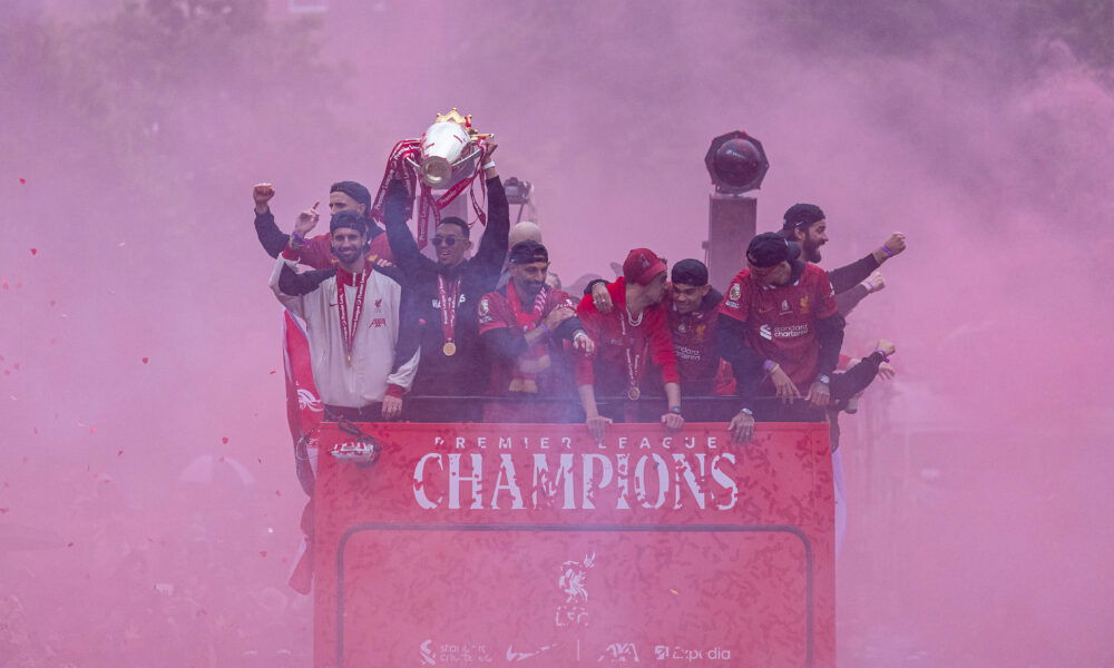 Here's the news Trent received during the Liverpool bus parade